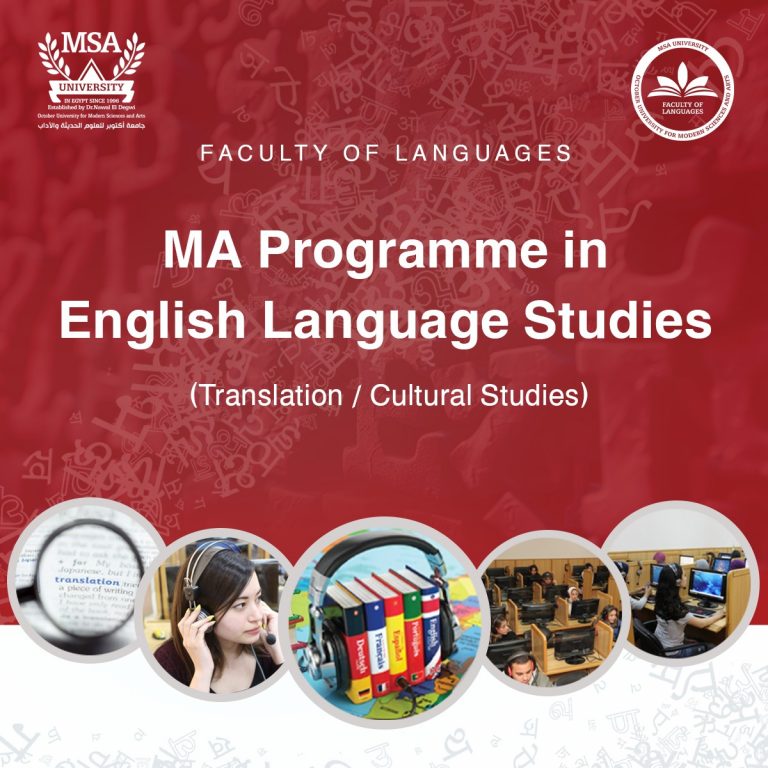 MA in English Languages Studies – MSA University