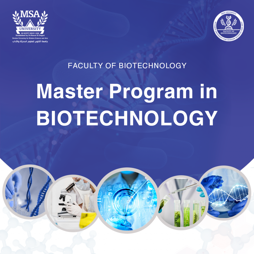 MSc. in Biotechnology – October University for Modern Sciences and Arts